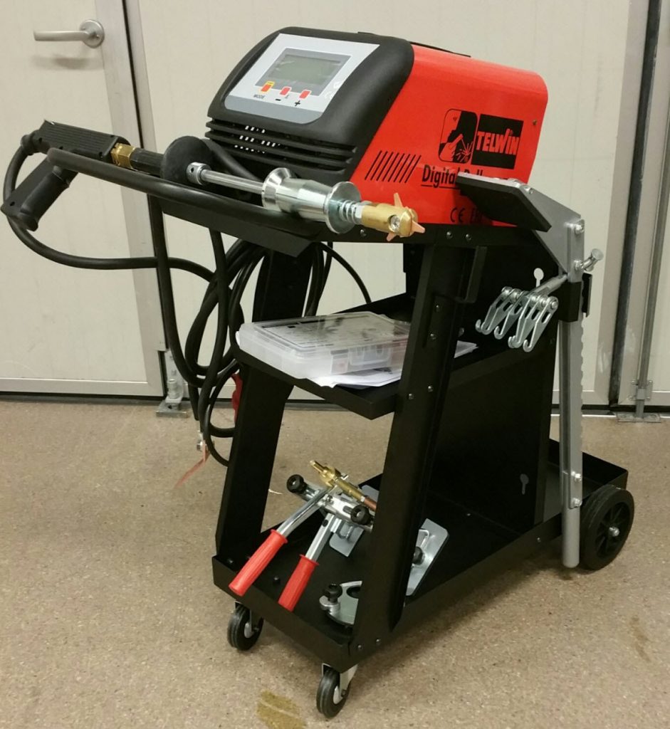 Riktstation för stål med Telwin Digital Puller 5500 spotter - DinaVerktyg